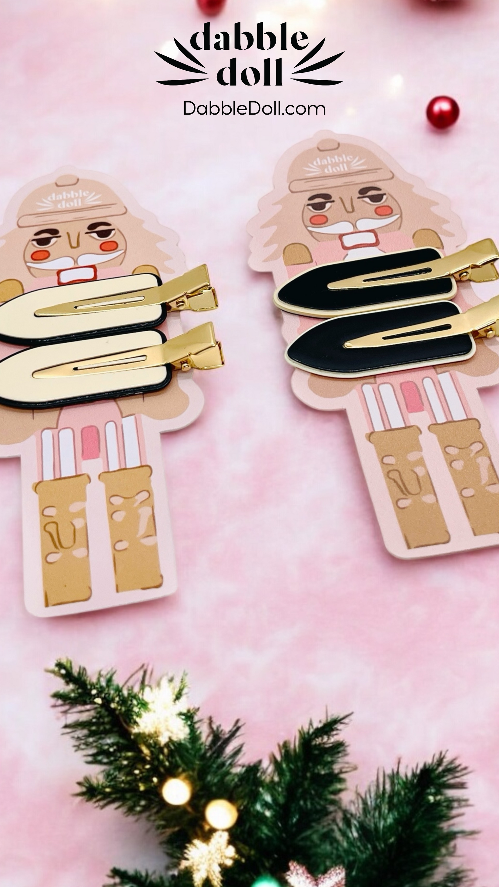 Nutcracker Christmas Hair Clips – Dabble Doll