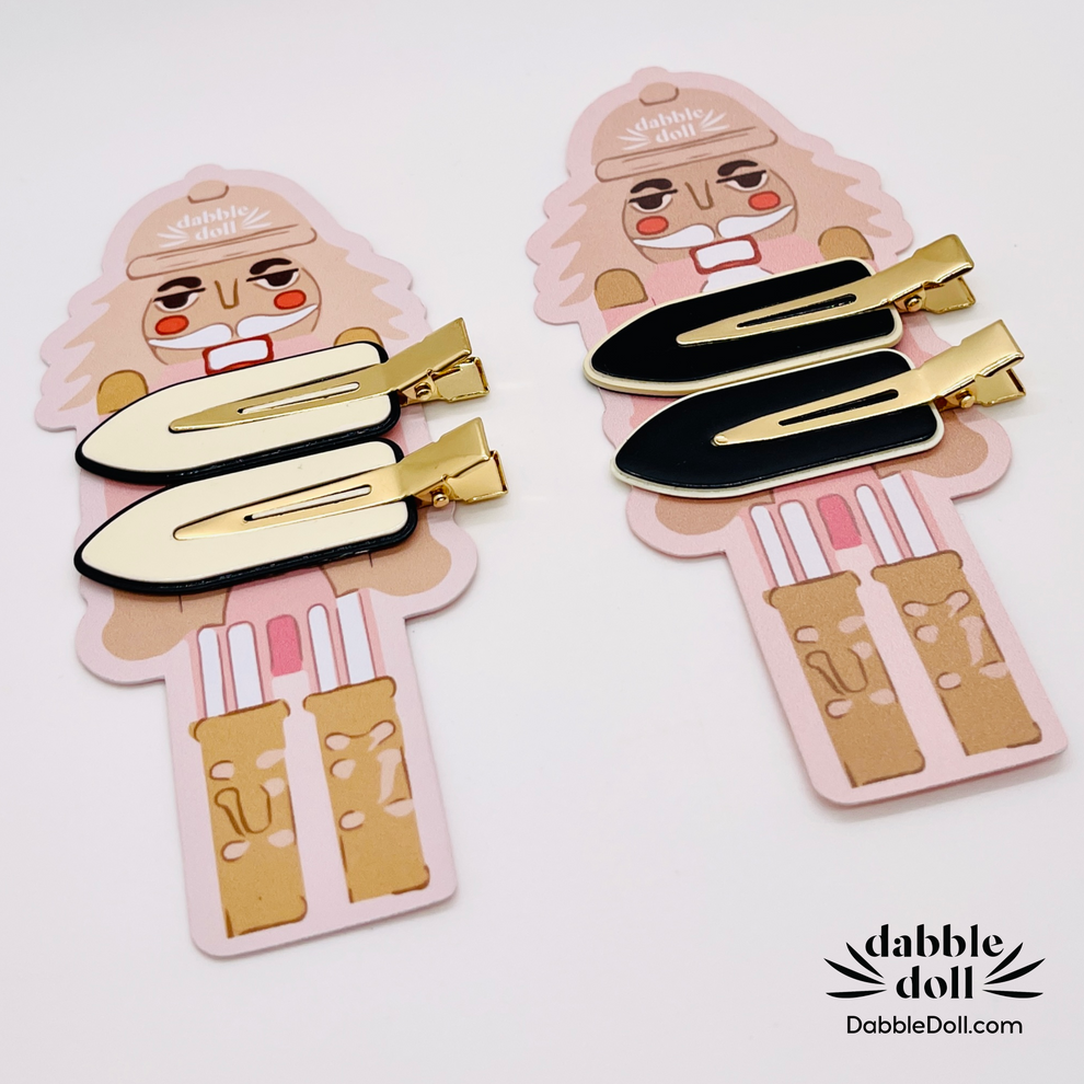 Nutcracker Christmas Hair Clips – Dabble Doll