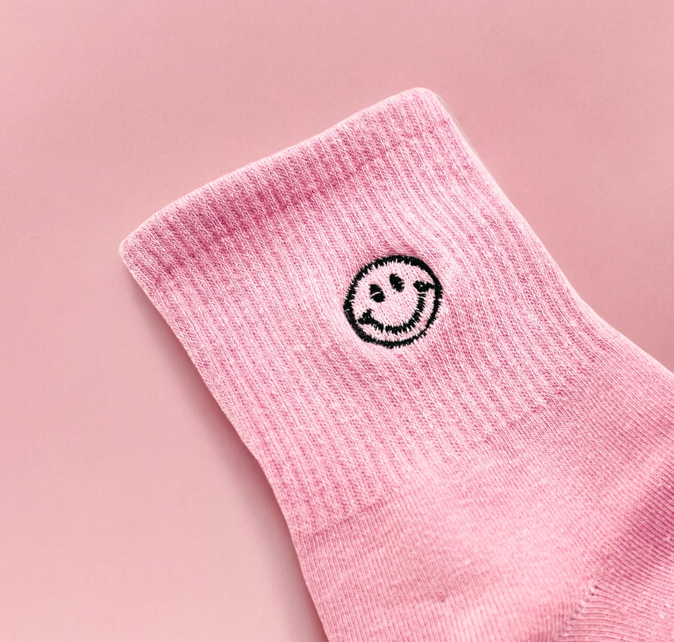 Smiley Face Socks (Pink/Mauve) – Dabble Doll