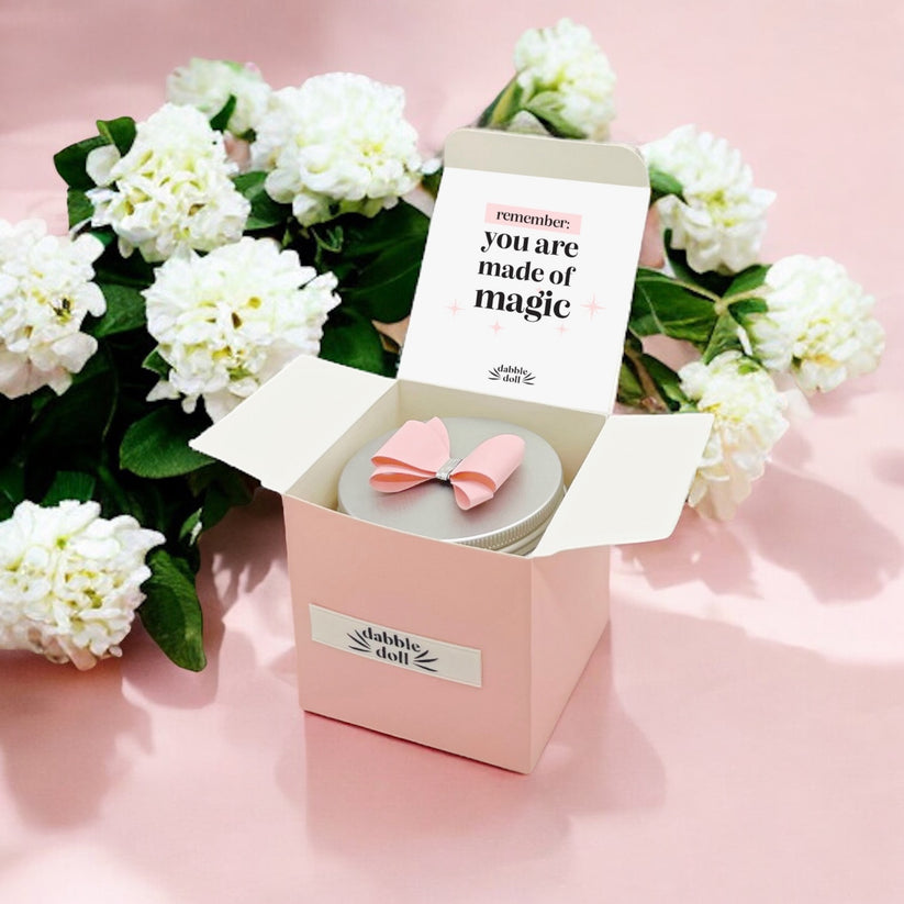 Happy Jar Gift Box with Inspirational Quotes for Positivity | Dabble Doll